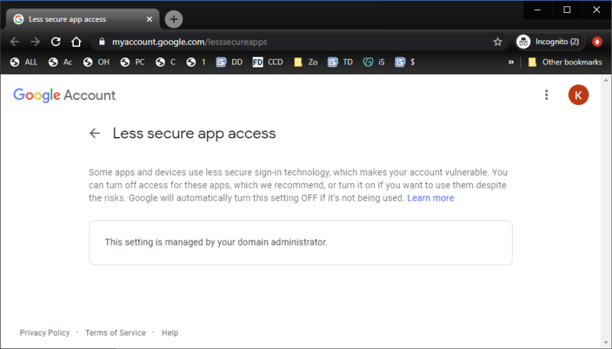 Advanced Gmail Setup · Load Manager